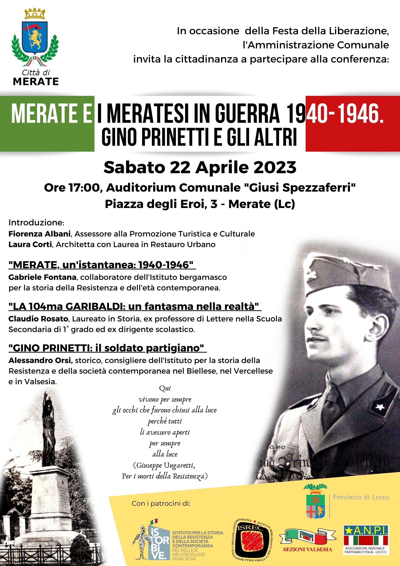 Merate e i meratesi in guerra 1940-1946. Gino Prinetti e gli altri ...
